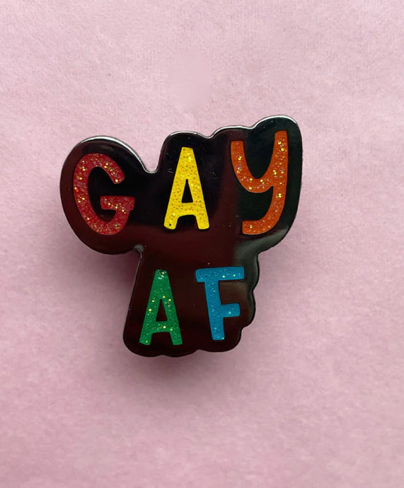 Fluffmallow Gay AF Enamel Pin – AnalogShopUK